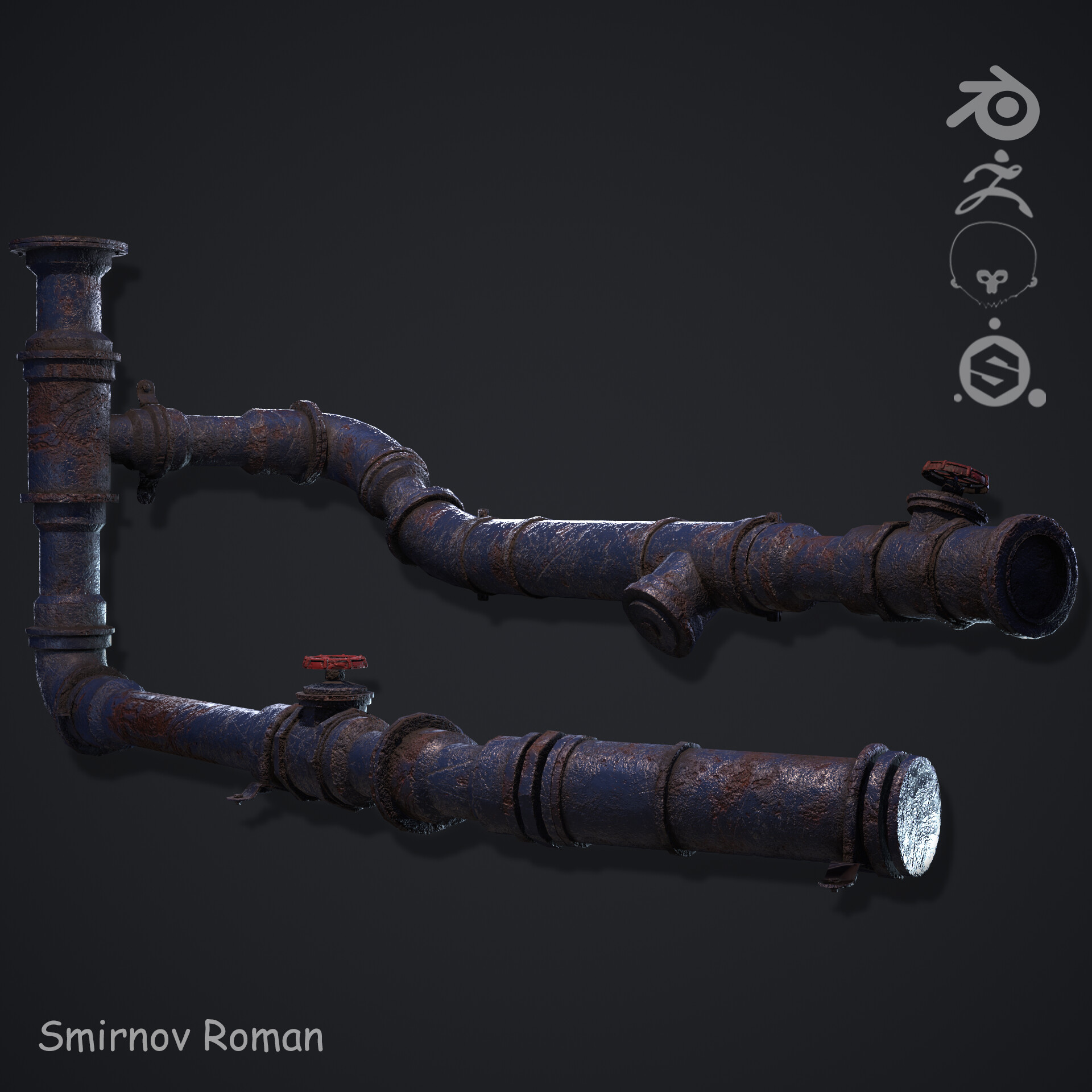 ArtStation - Rust Pipes