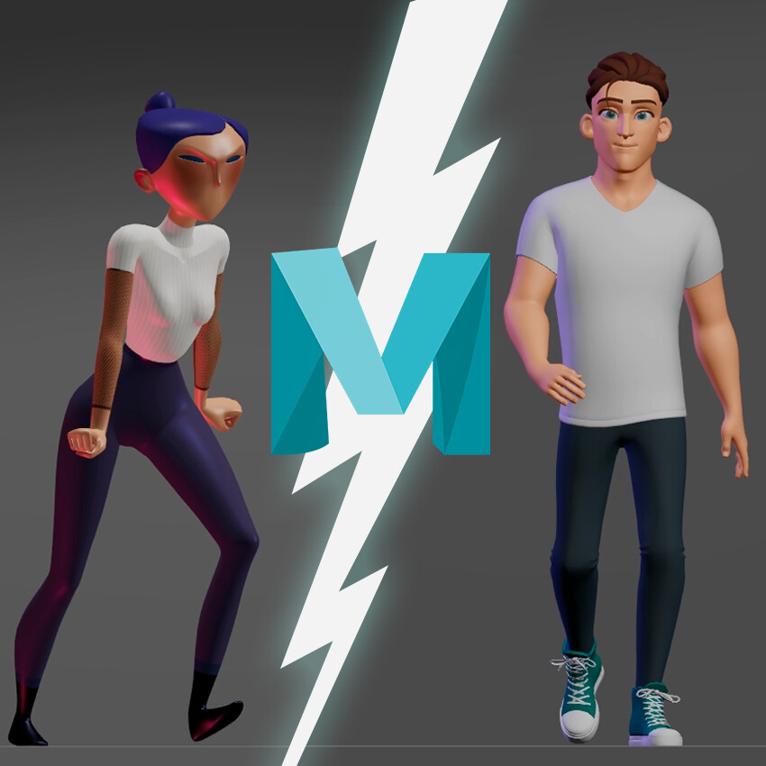 ArtStation - Walk cycles practice