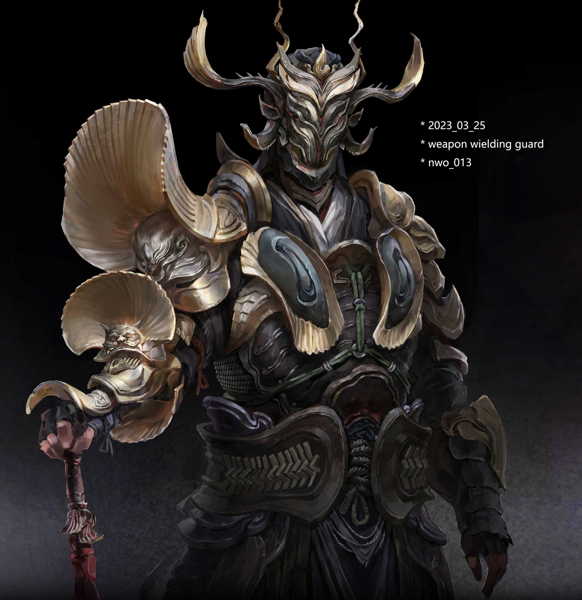 ArtStation - Weapon Wielding Guard 队 列 第 二 列