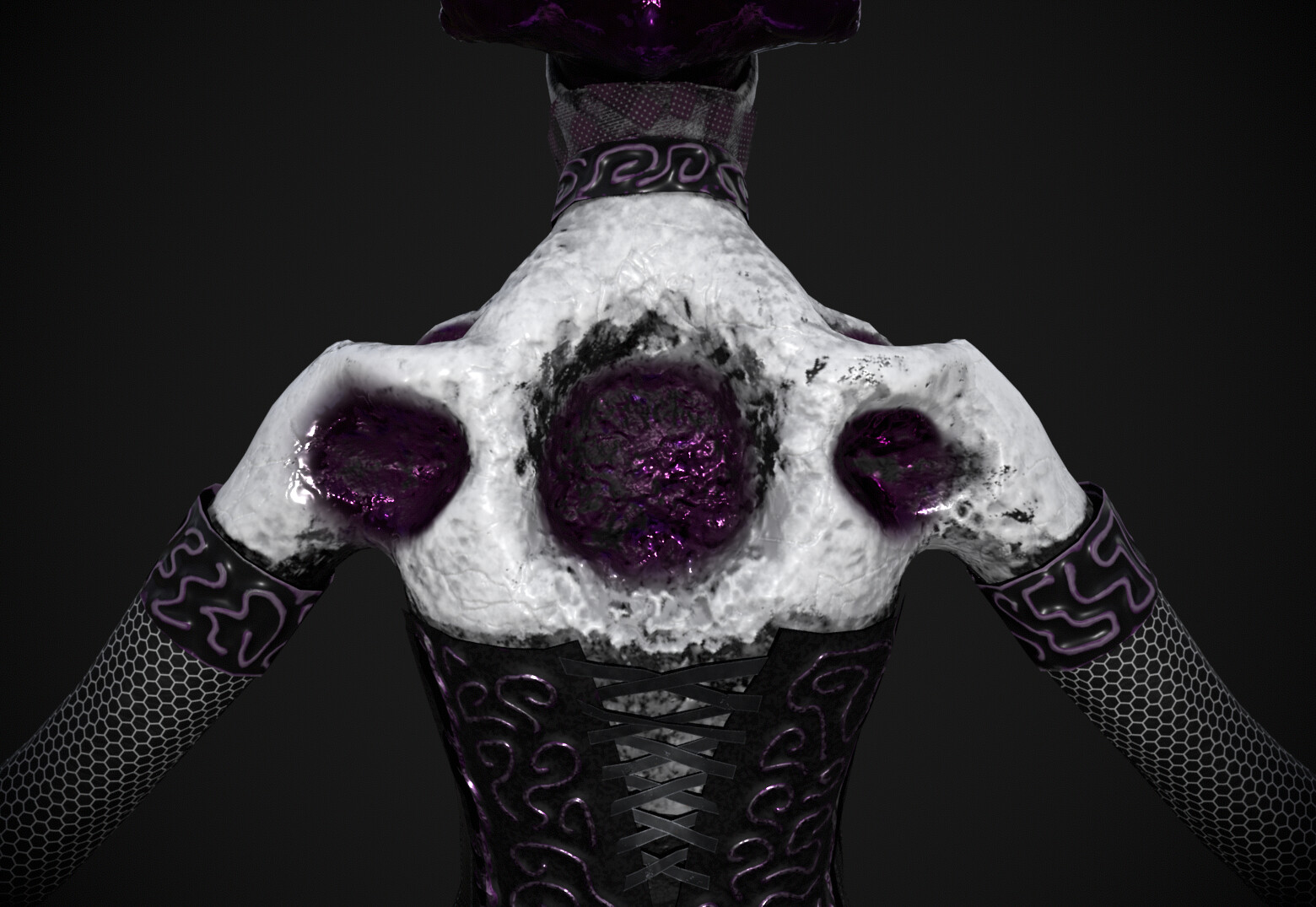 ArtStation - Crystal Body Horror: Melancholy (Marvelous Designer ...