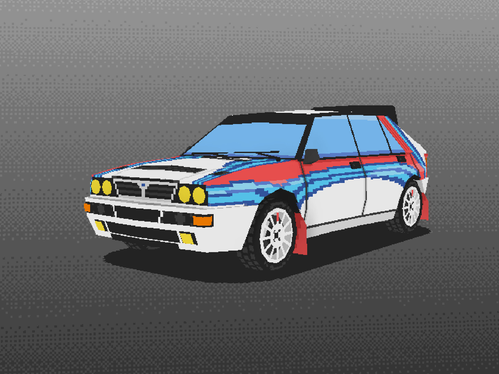 ArtStation - Lancia Delta Integrale | Low Poly