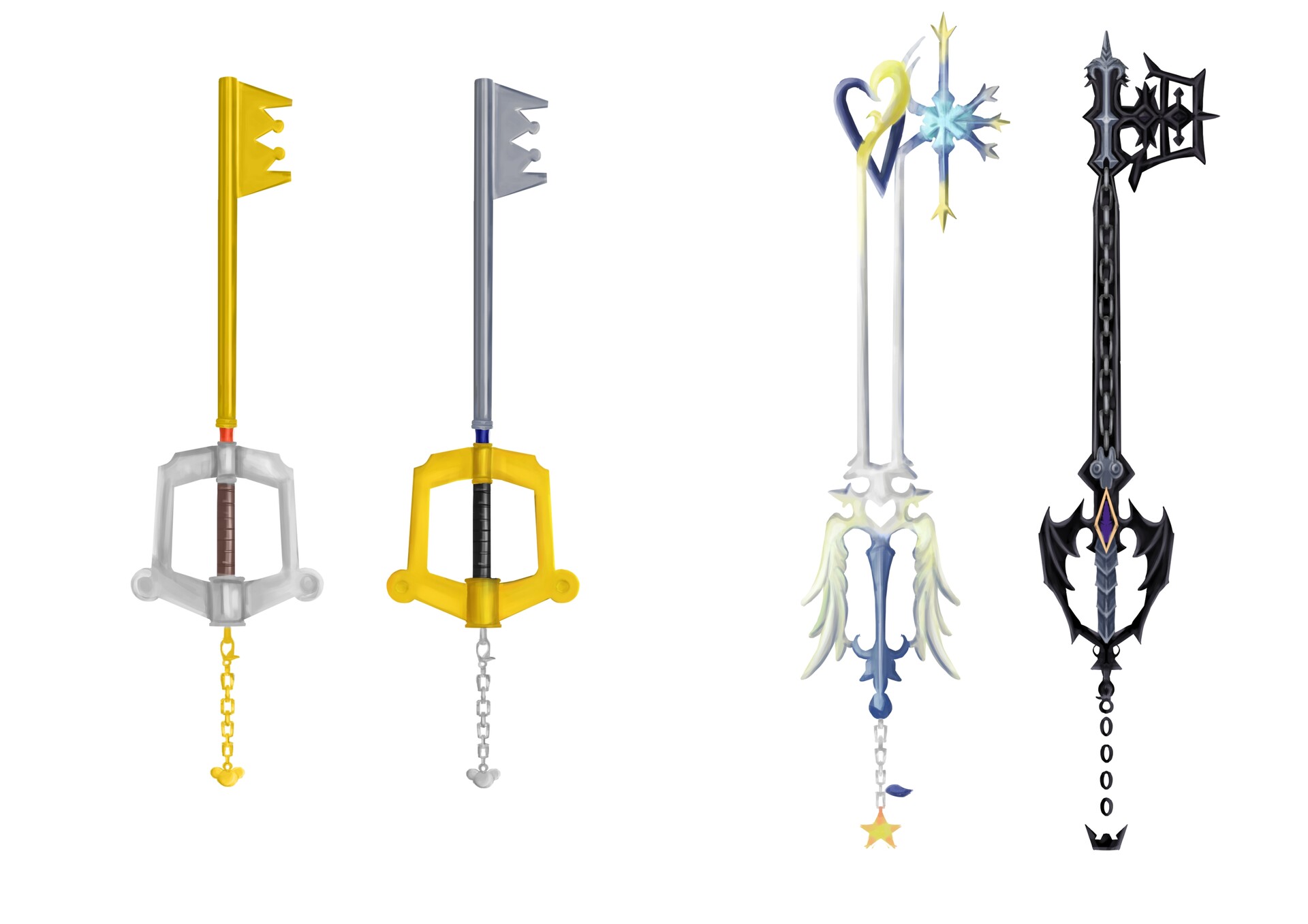 ArtStation - assets keyblades KH