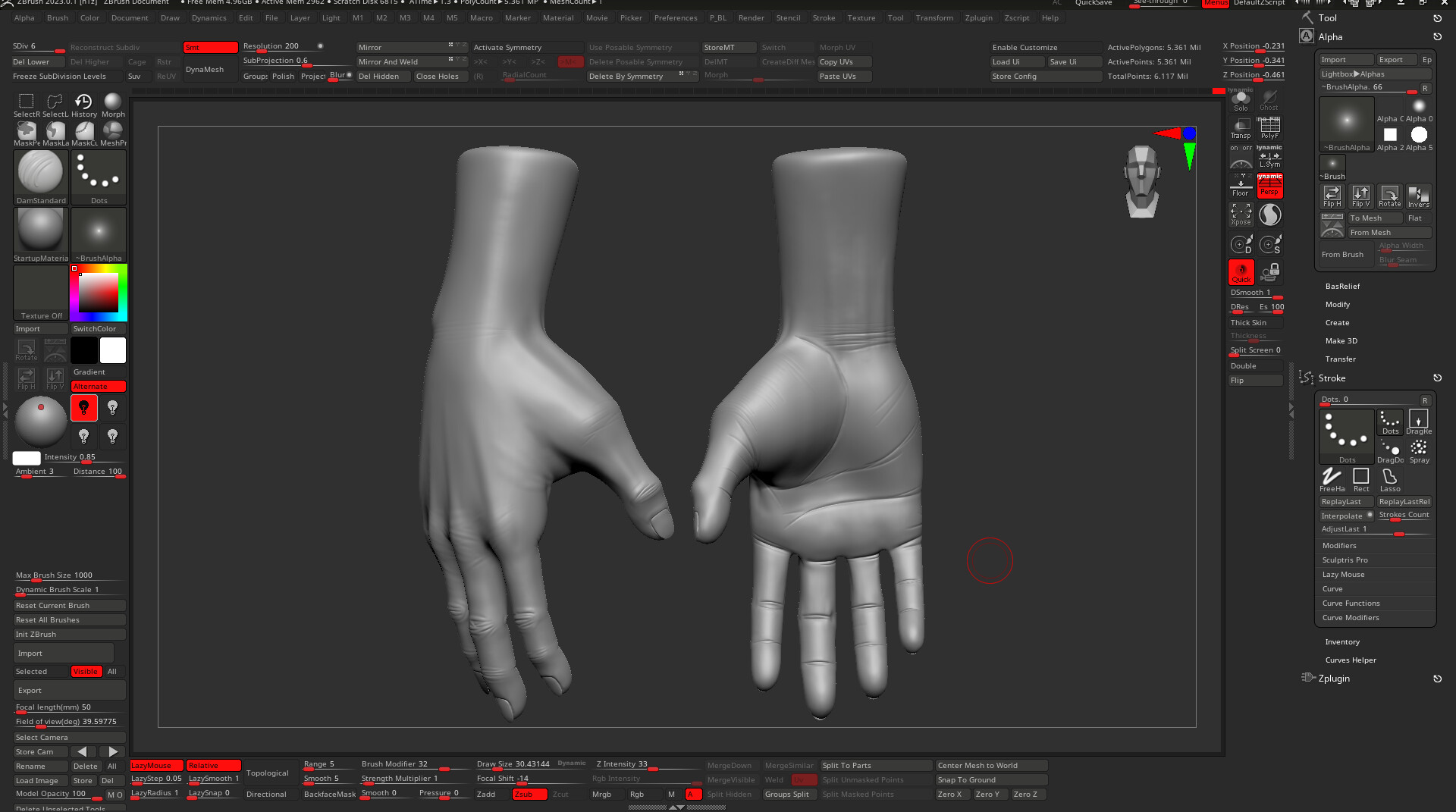 ArtStation - Hand Anatomy study #1
