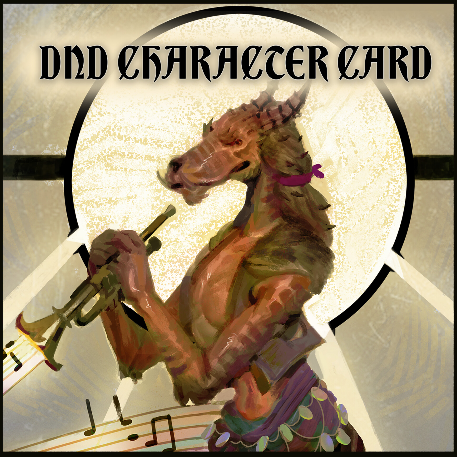 ArtStation - DnD character card commission