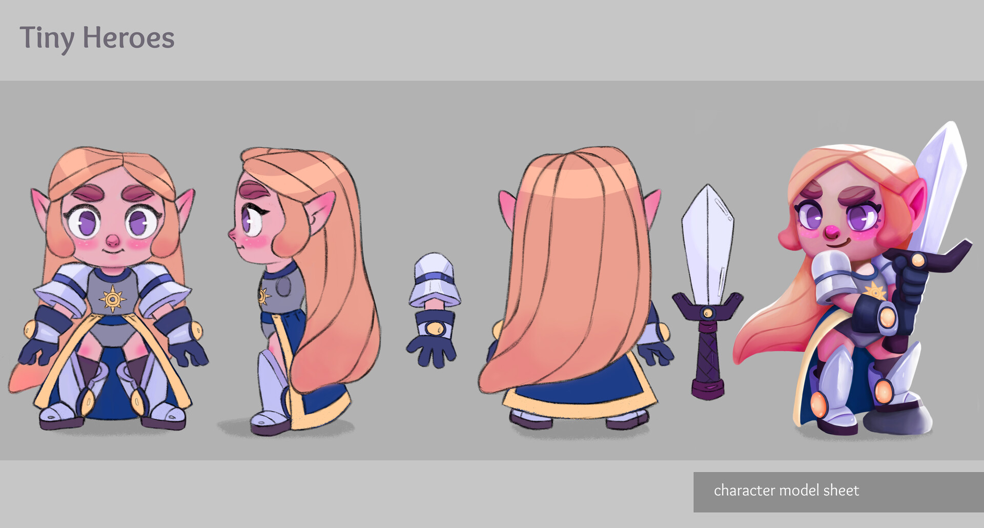 ArtStation - Tiny Heroes - Paladin