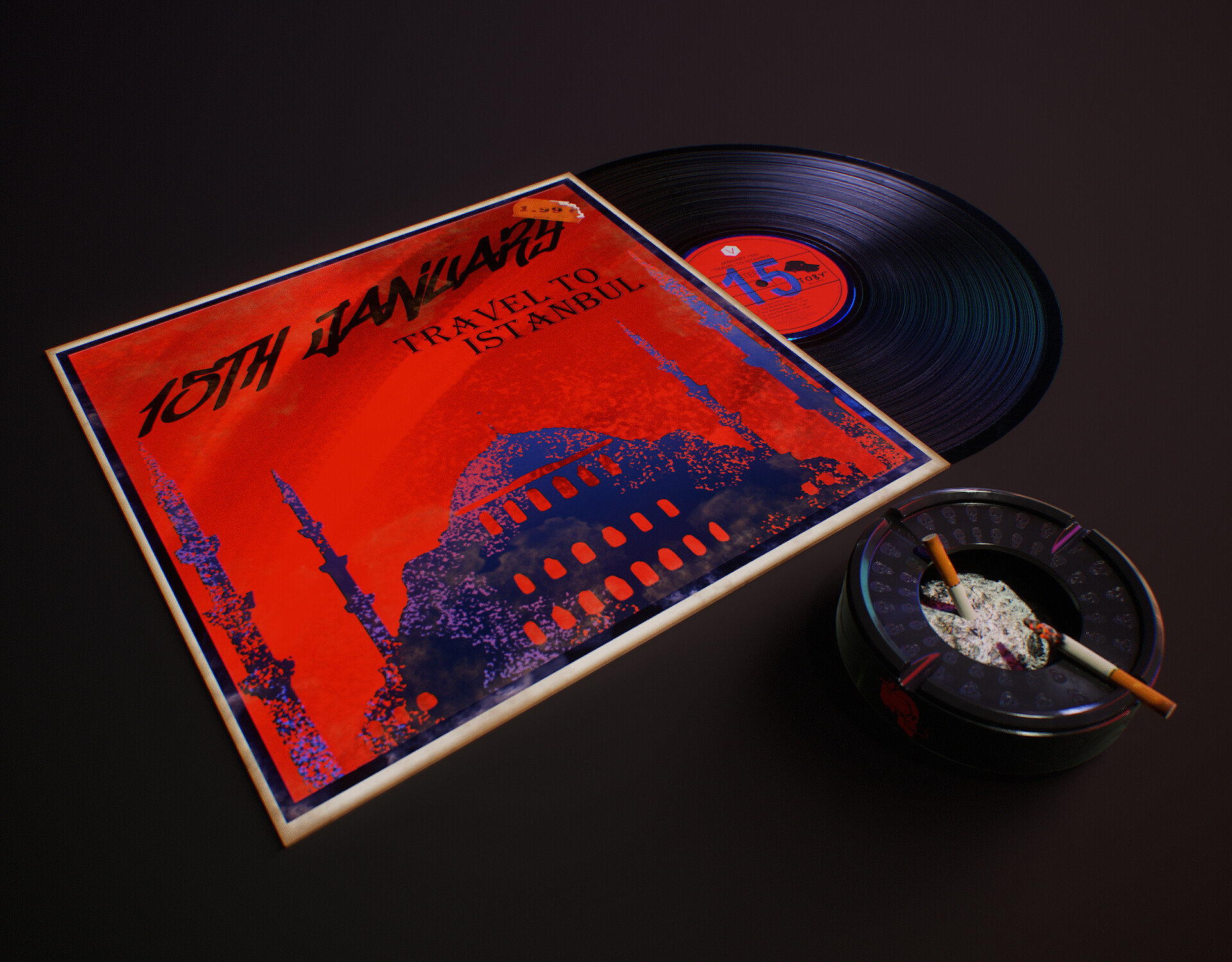 ArtStation - Vynil Disc - Props Project