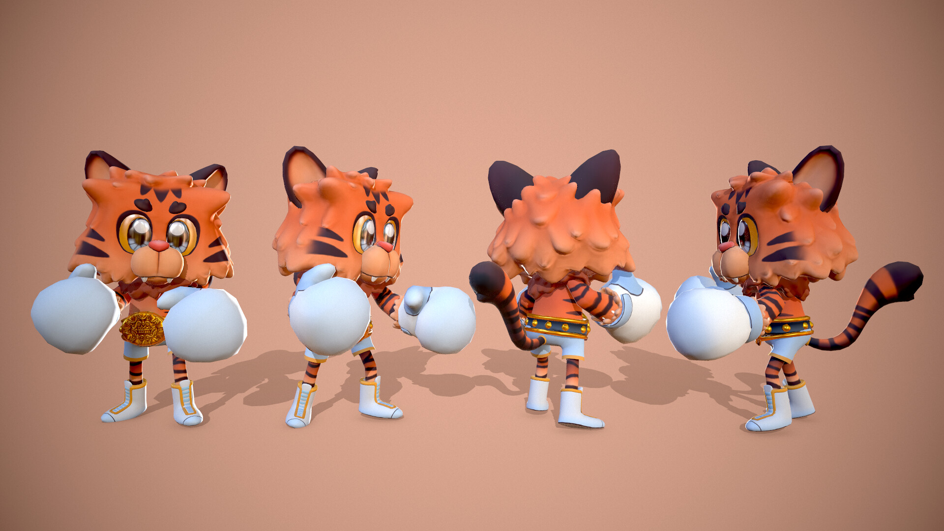 ArtStation - The Boxing Tiger