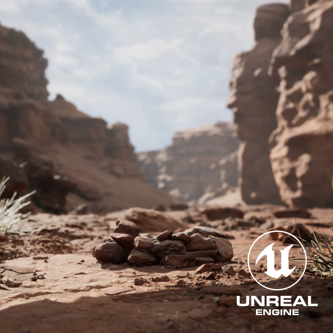 ArtStation - Rocky Desert Valley