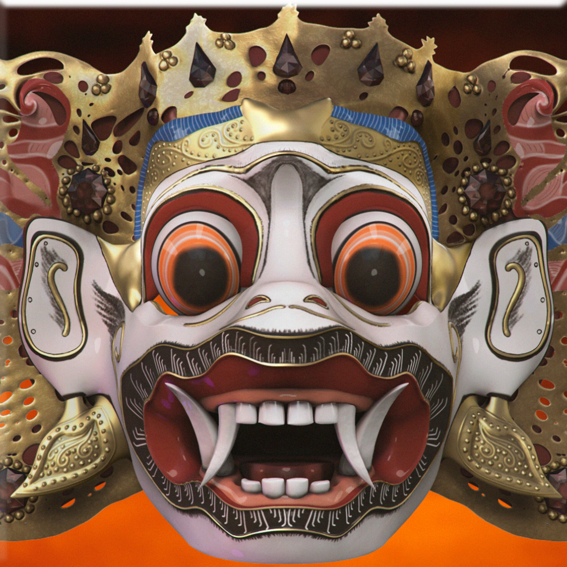 ArtStation - Balinese mask