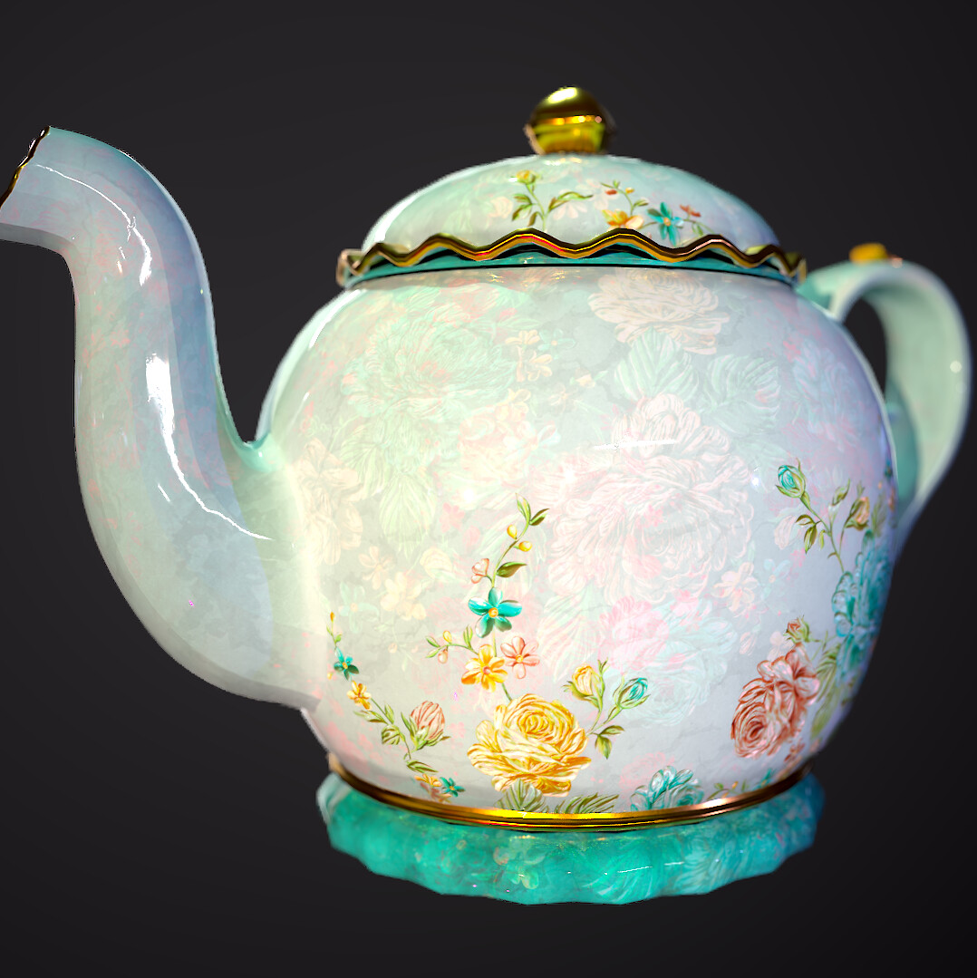 ArtStation - Rococo Tea Kettle