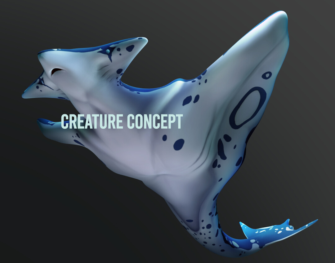ArtStation - Manta Shark - Creature Concept
