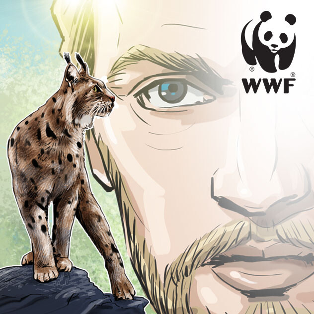 ArtStation - "Nature code" comics for WWF on wildlife conservation.