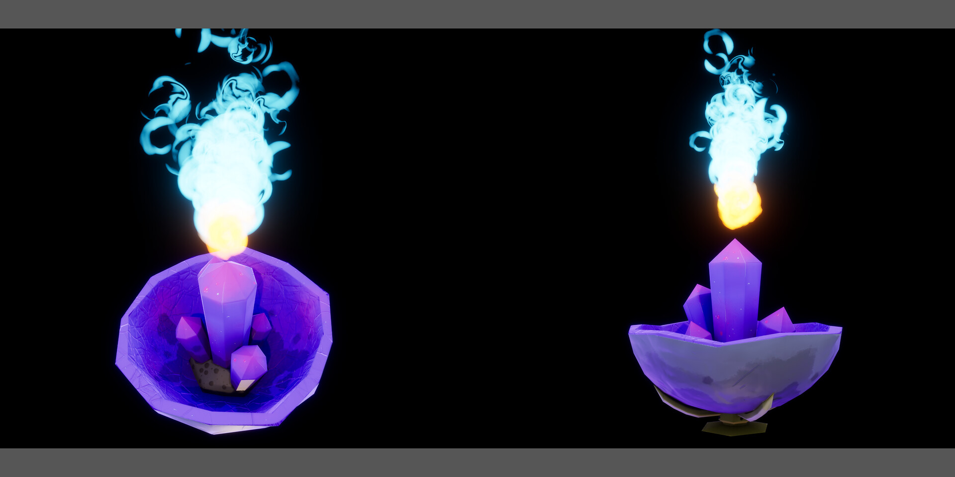 ArtStation - Crystal Brazier with VFX Magical Flames!