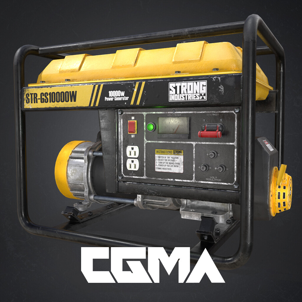 ArtStation - Power Generator - CGMA Props For Gameplay