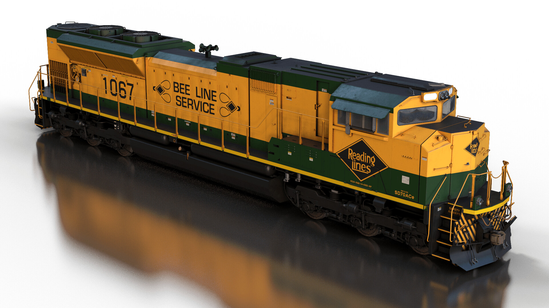 ArtStation - NS SD70ACe Heritage Units