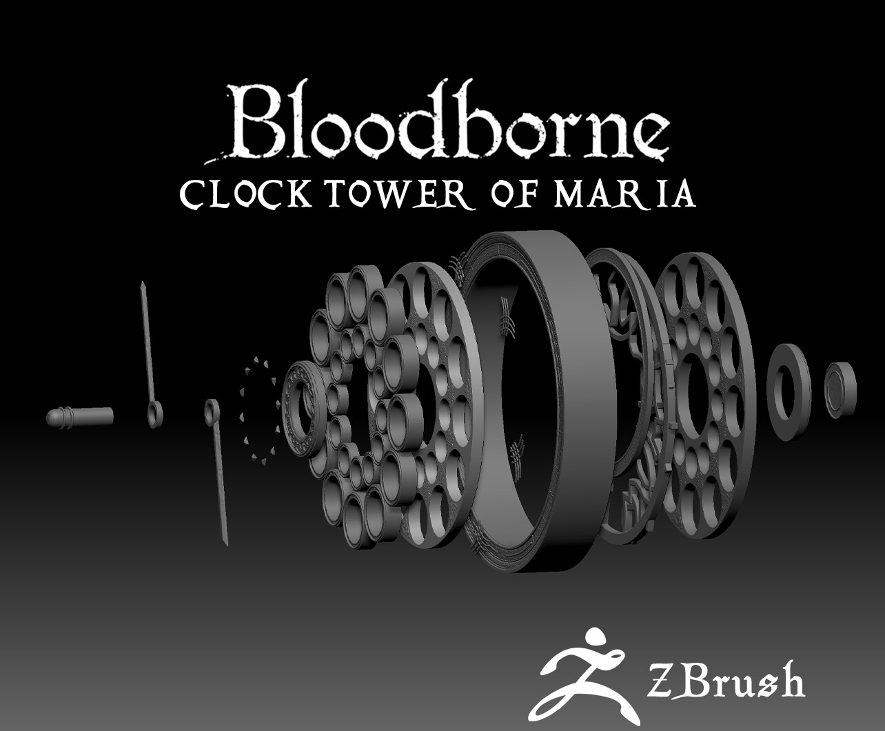 ArtStation - Clock tower Zbrush