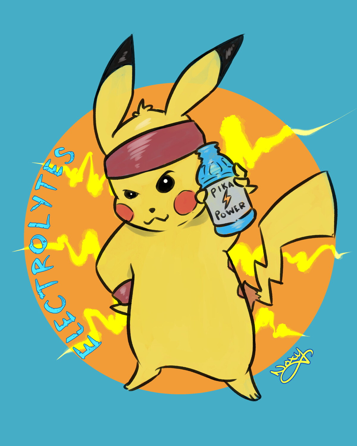 ArtStation - Re-charge your electrolytes with Pika-Powerade!