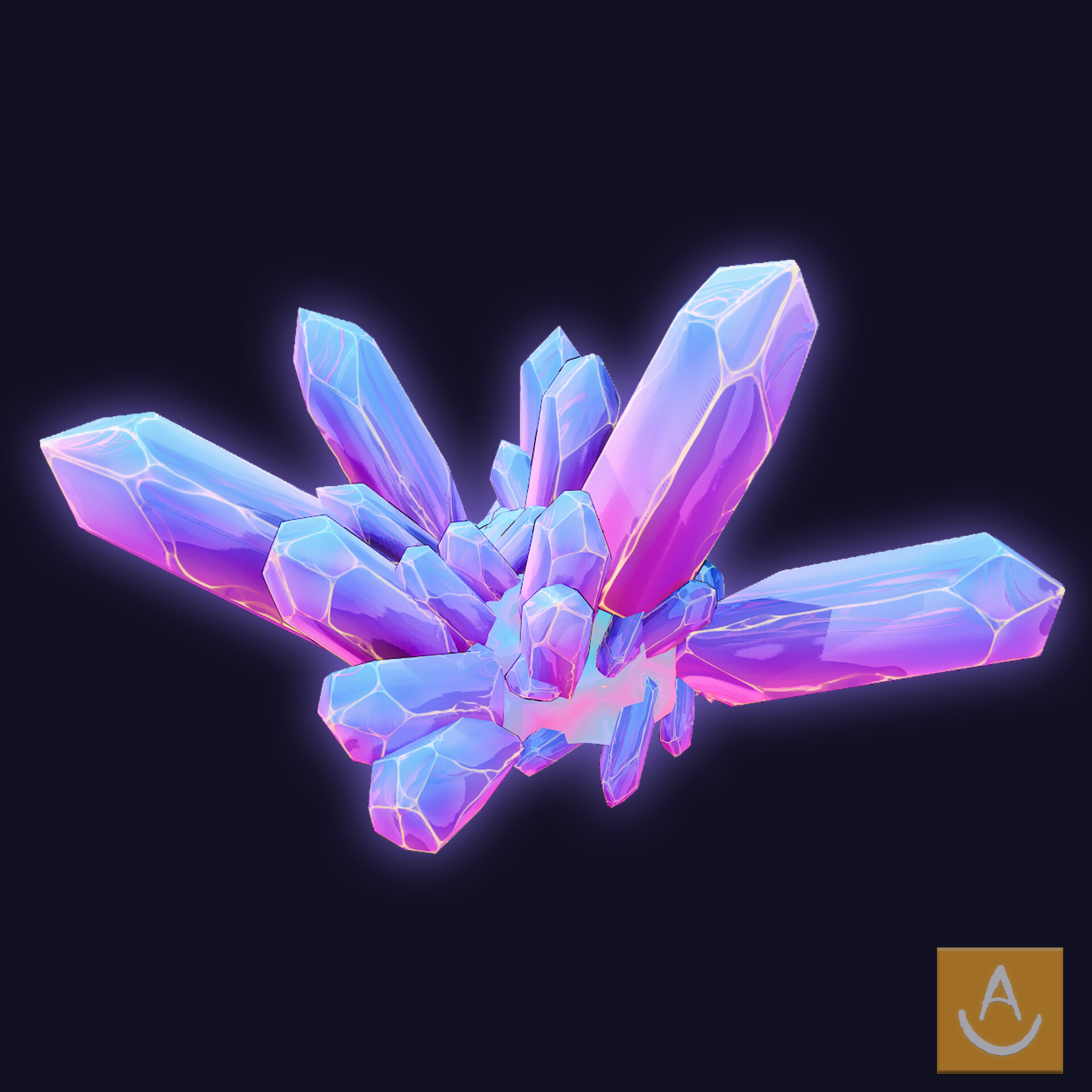 ArtStation - Stylized Crystal Houdini&UE5