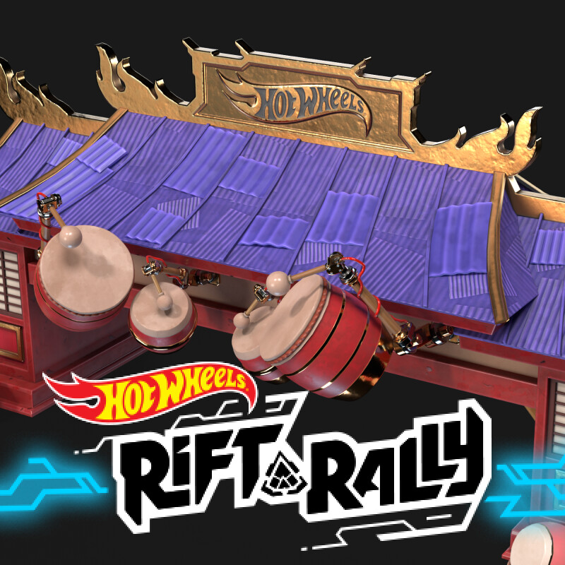 ArtStation - Flower Drum Gate (Hot Wheels: Rift Rally)
