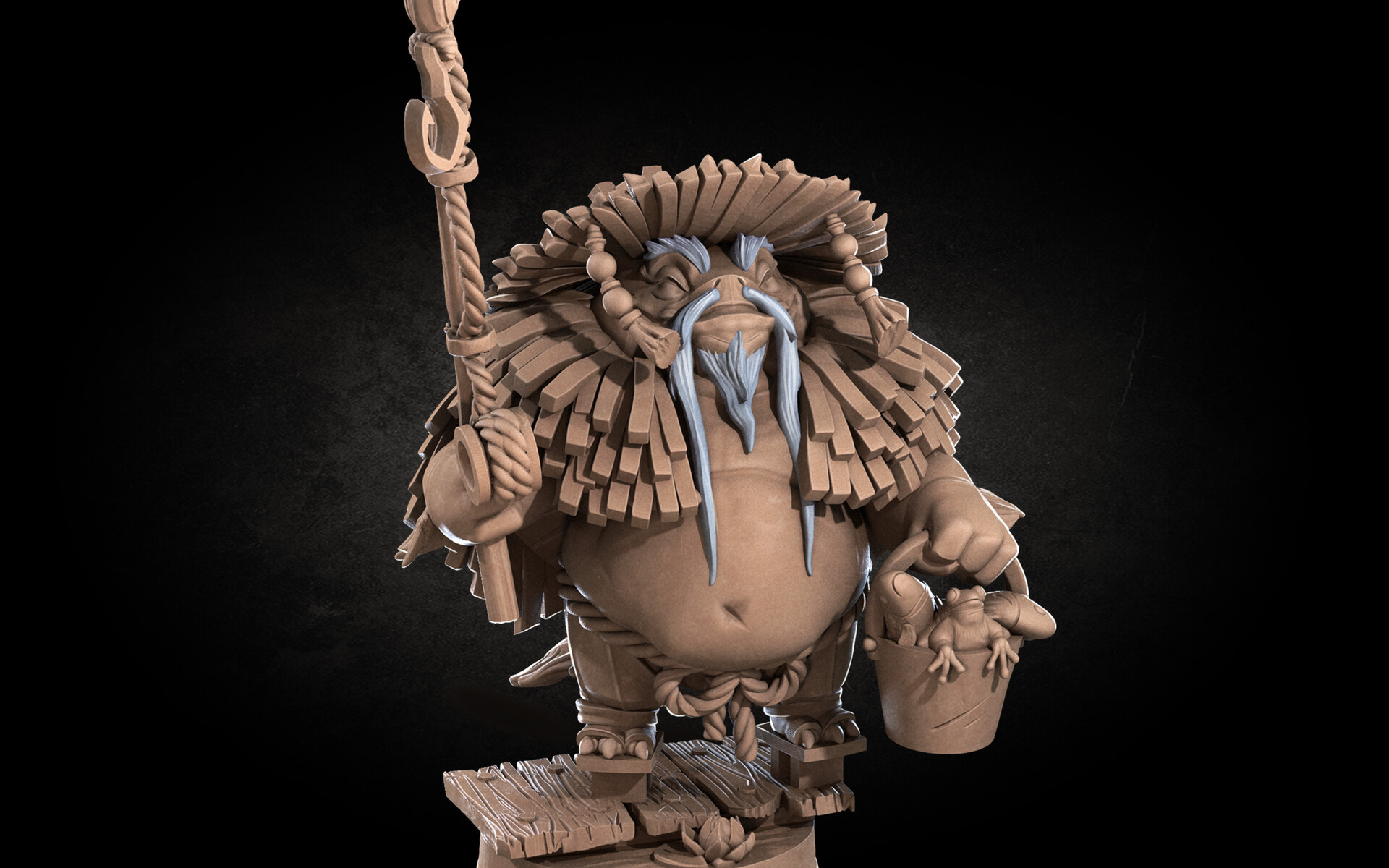 ArtStation - Locathah temple keeper