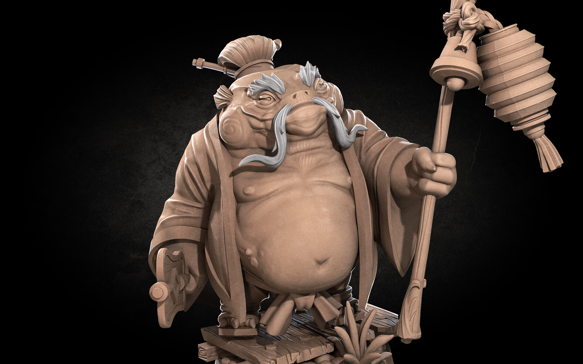 ArtStation - Locathah temple keeper