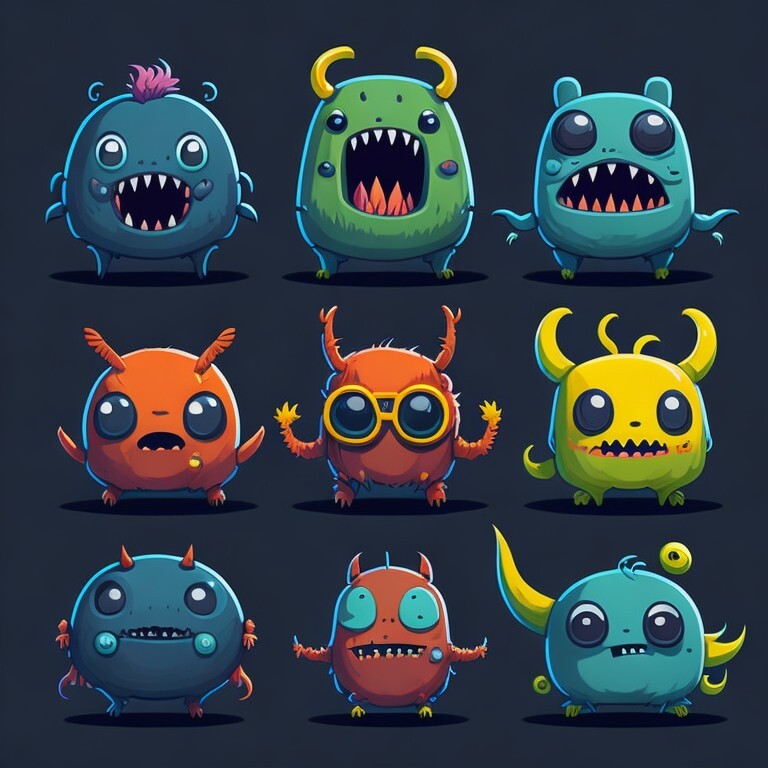 ArtStation - 2D Monsters RPG