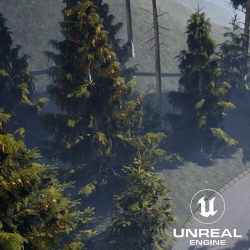 ArtStation - A Forest Road level design