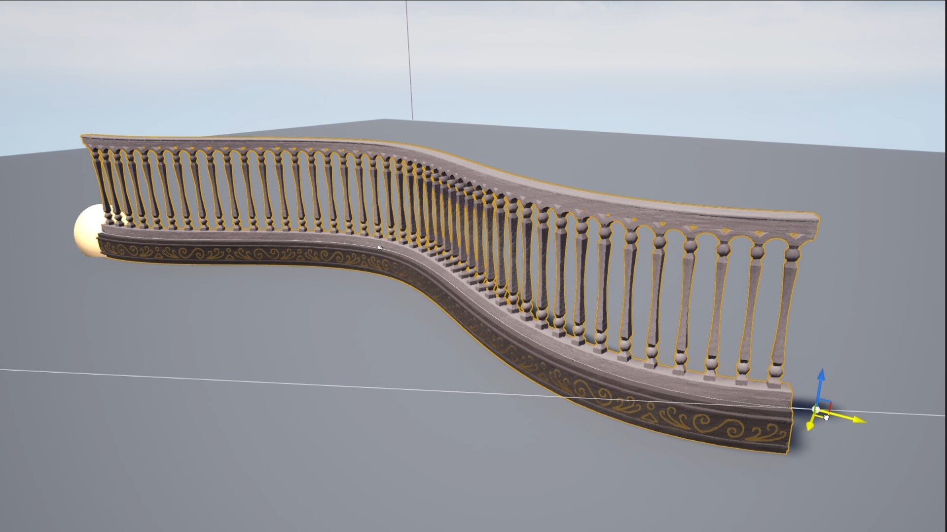 ArtStation - Tiling Spline Mesh Material