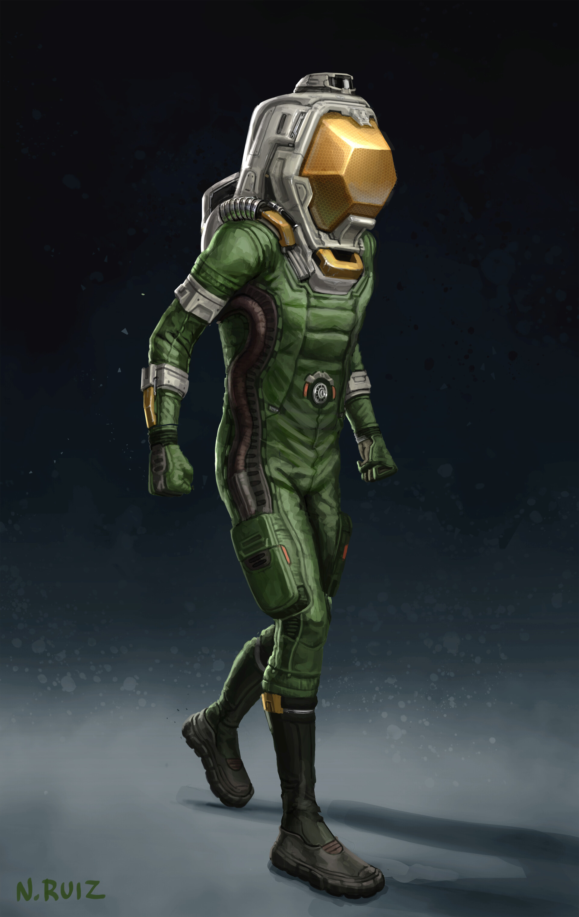 ArtStation - Outer Space Diver