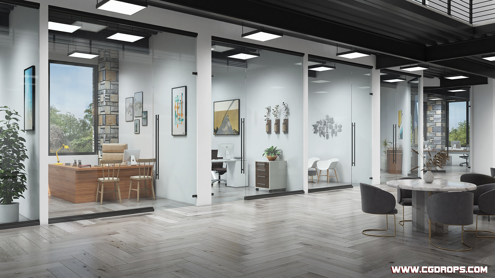 ArtStation - Experience the Future of Commercial Office Design with 3D Visualization Services