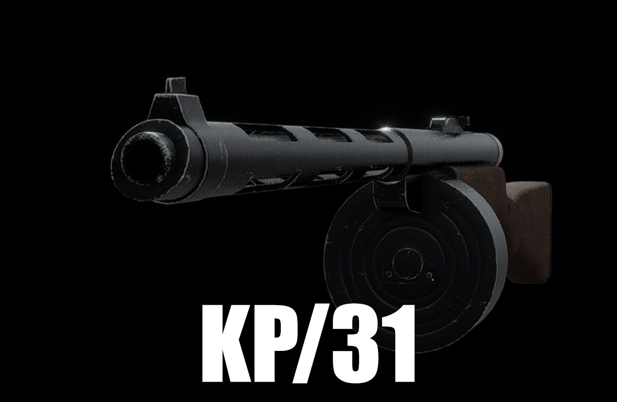 ArtStation - KP/31 Finnish Sub-Machine Gun