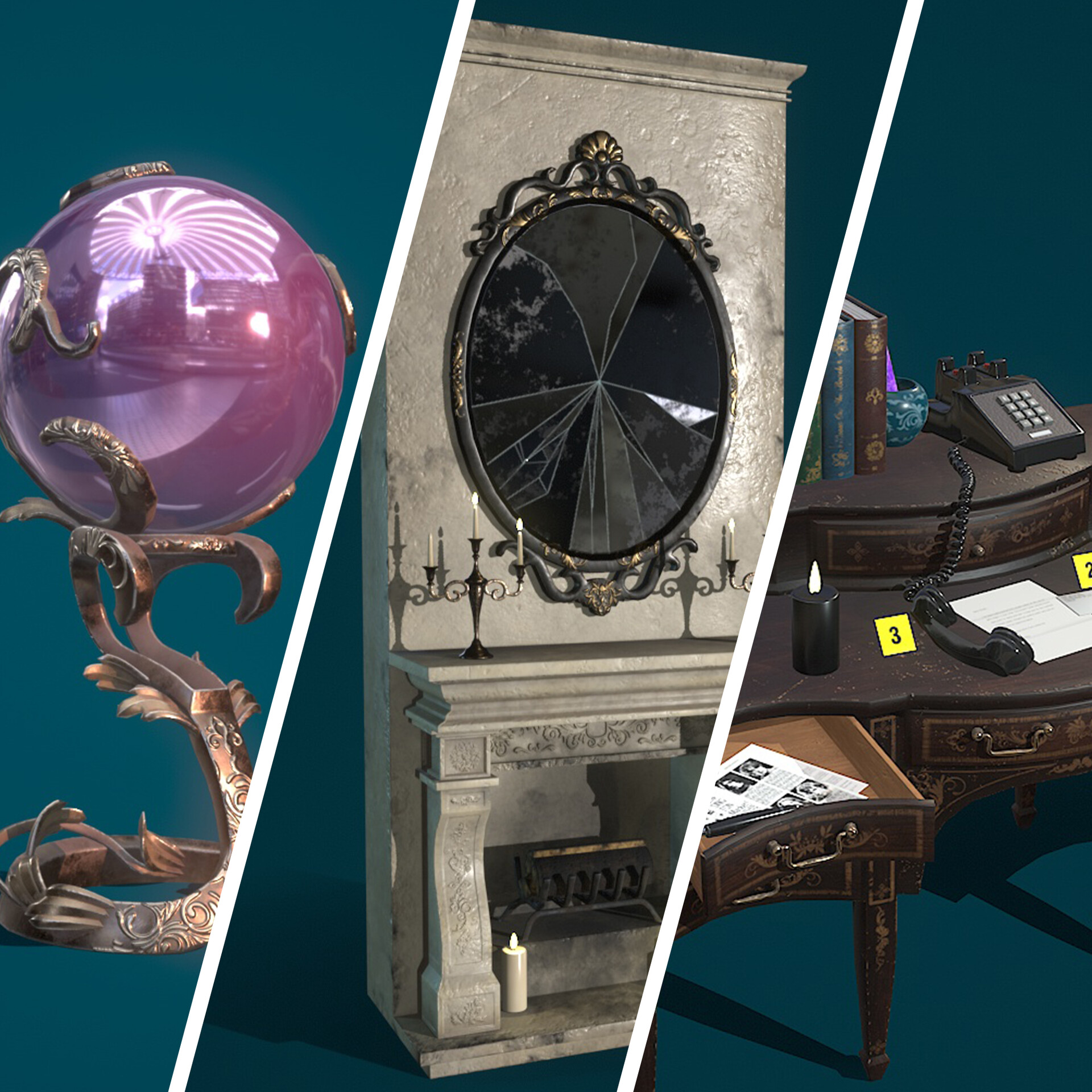 ArtStation - Ubisoft Next 2023 - 3D Art - Psychic Shop Assets