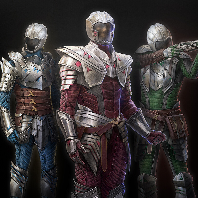 ArtStation - Sci-fi Knights (character concept)