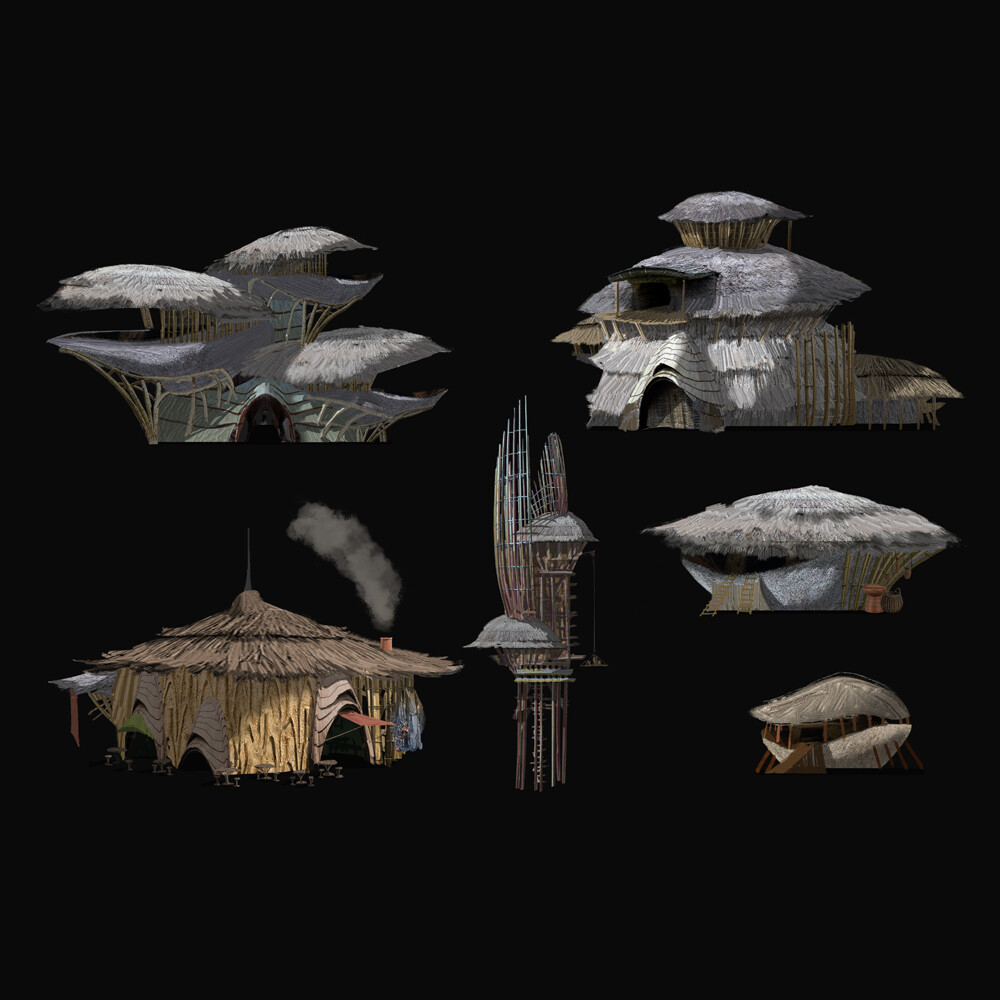 ArtStation - Village Building Thumbnails