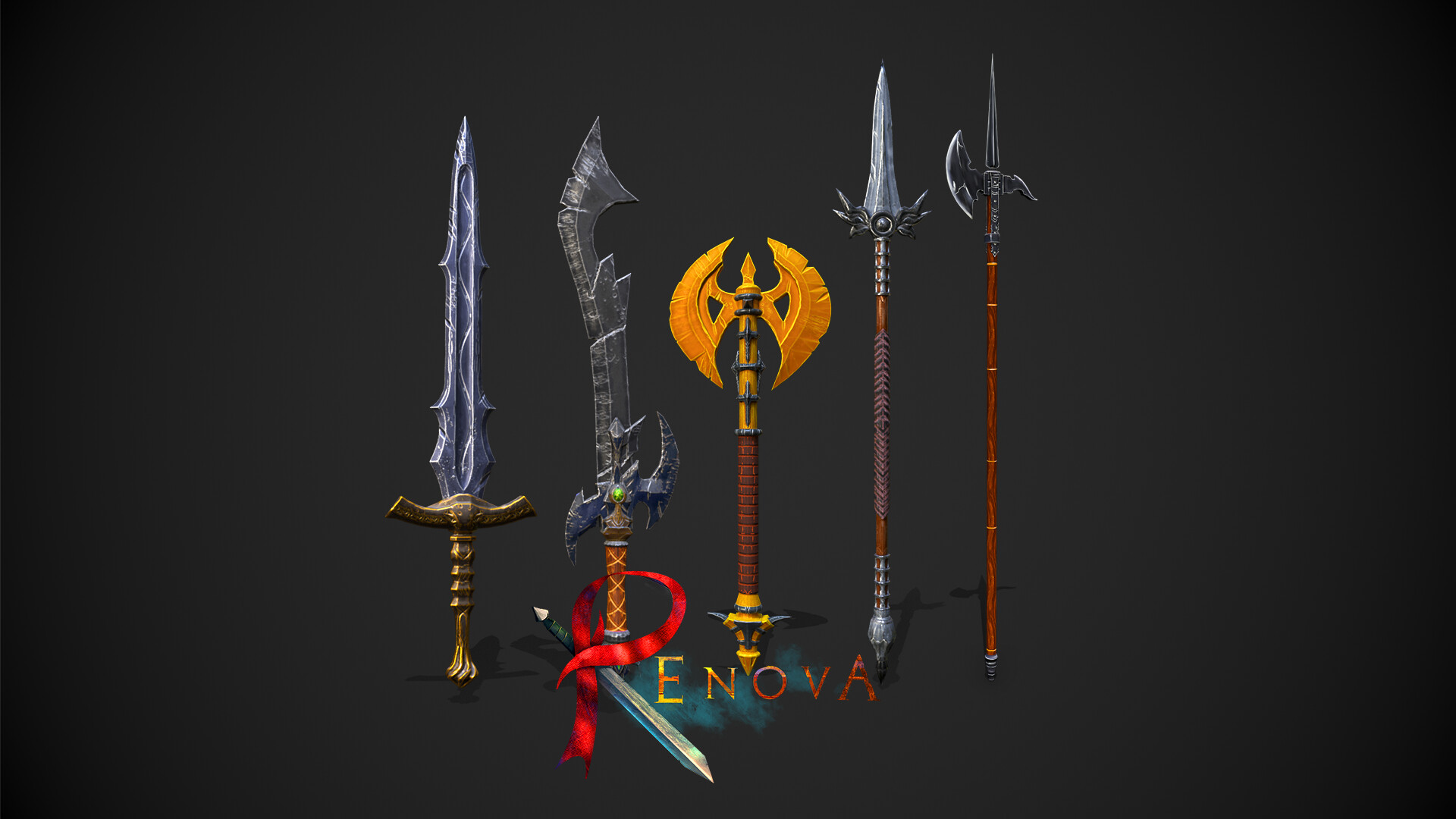 ArtStation - Stylized Weapons