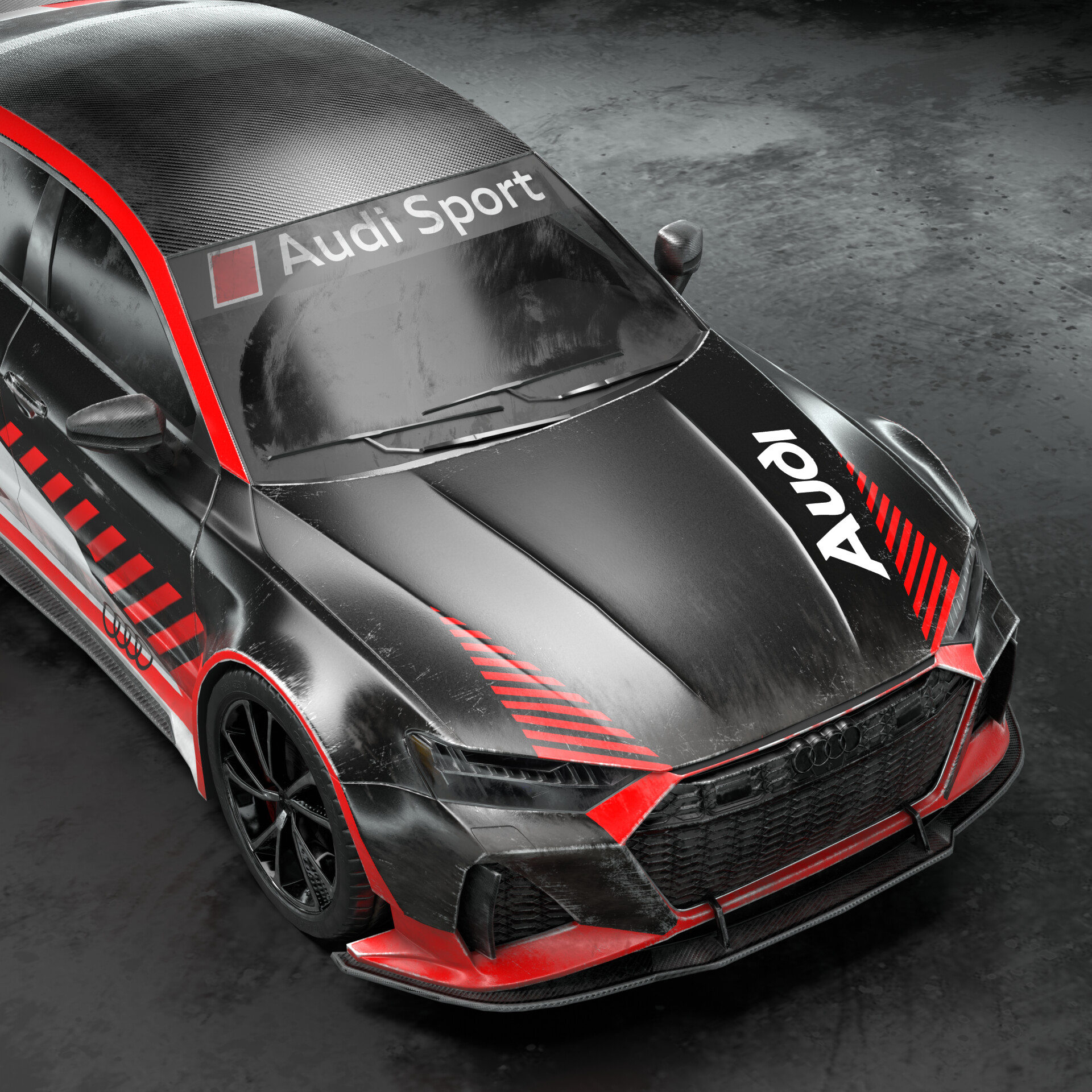 ArtStation - Low Poly Audi RS7