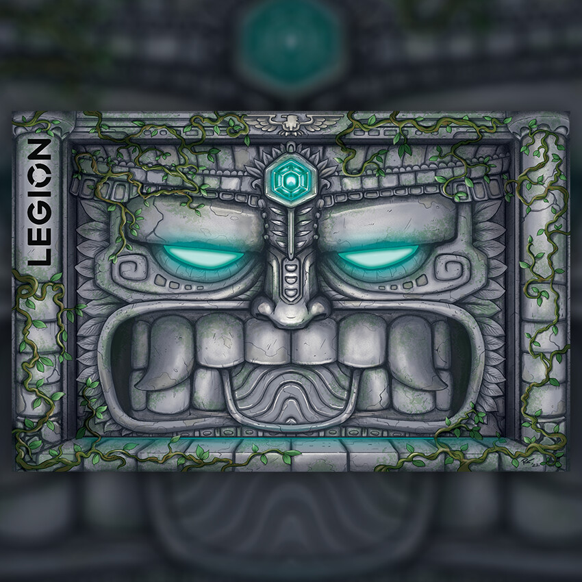 ArtStation - Lenovo Legion Laptop Cover (art contest)