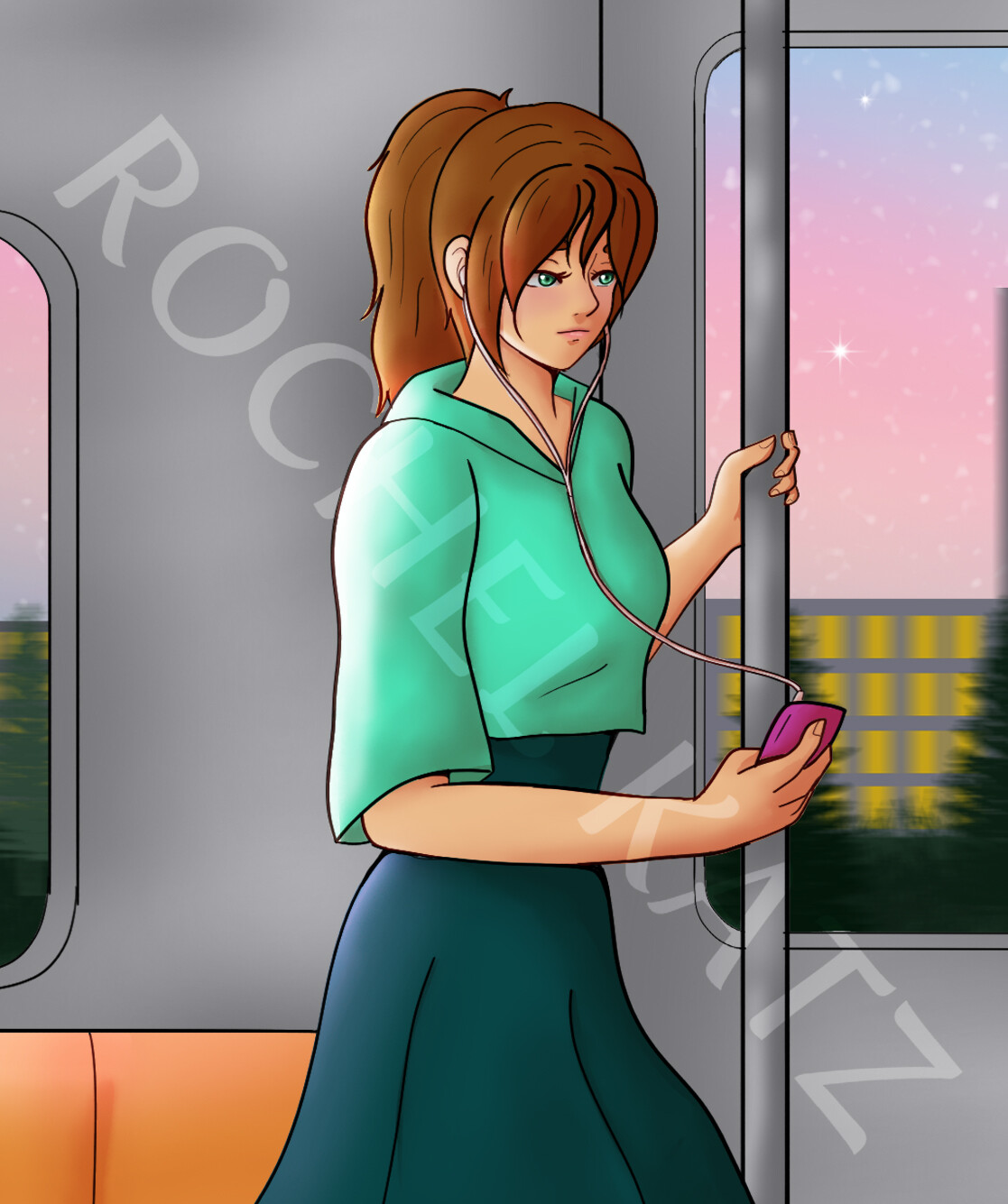 ArtStation - Train Ride Home