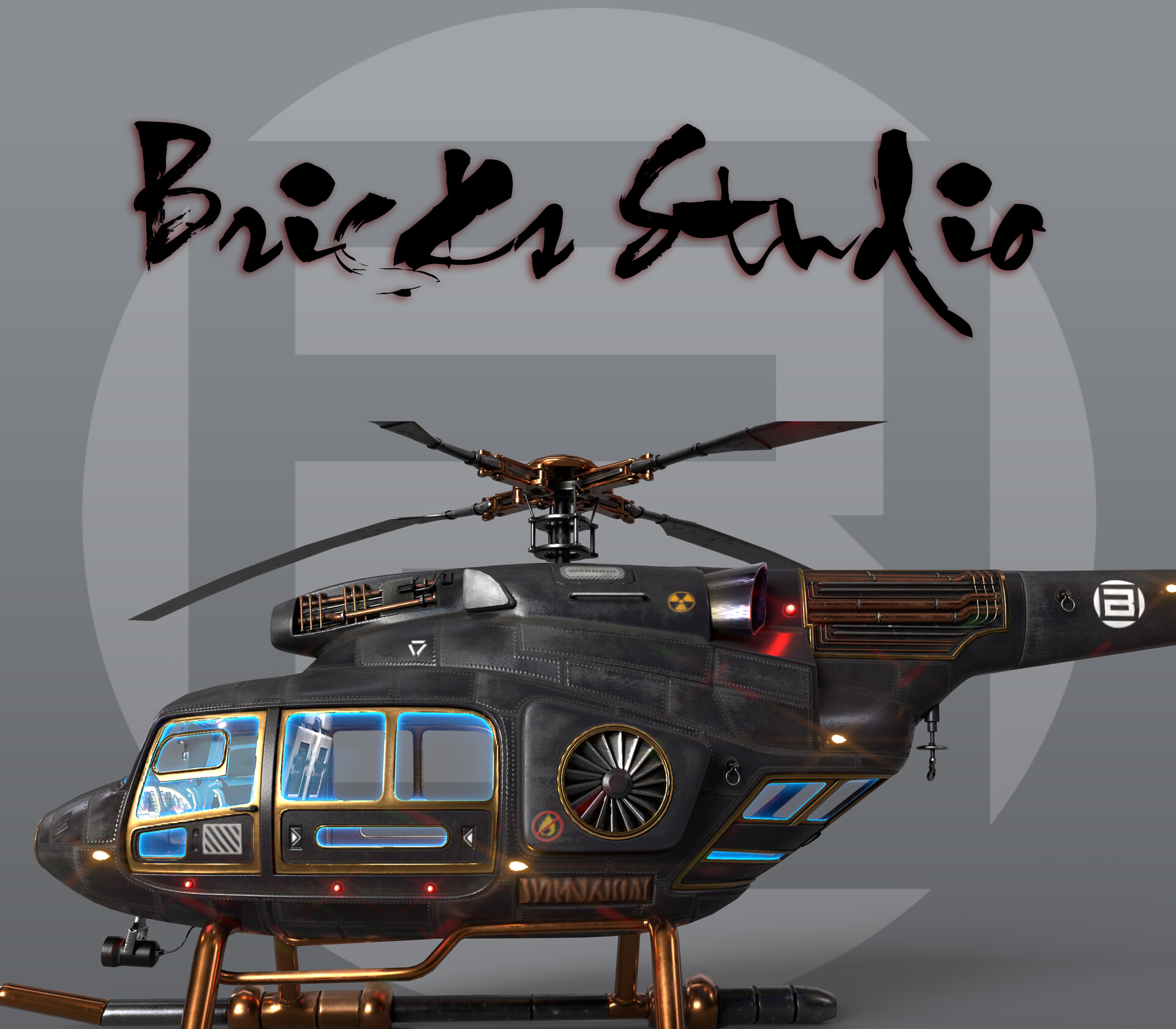ArtStation - Steampunk Helicopter