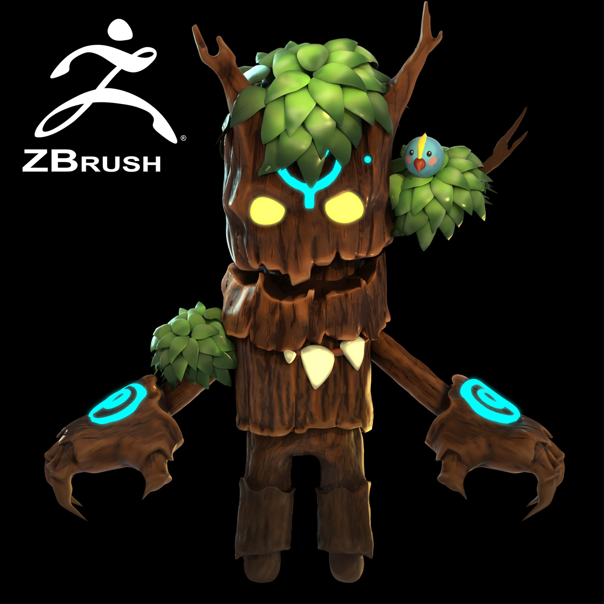 ArtStation - TREEMAN : SCUPTING ZBRUSH
