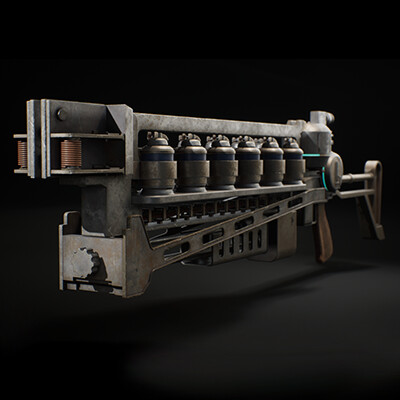 ArtStation - Fallout 4 Gauss Rifle - 3D Fan Art