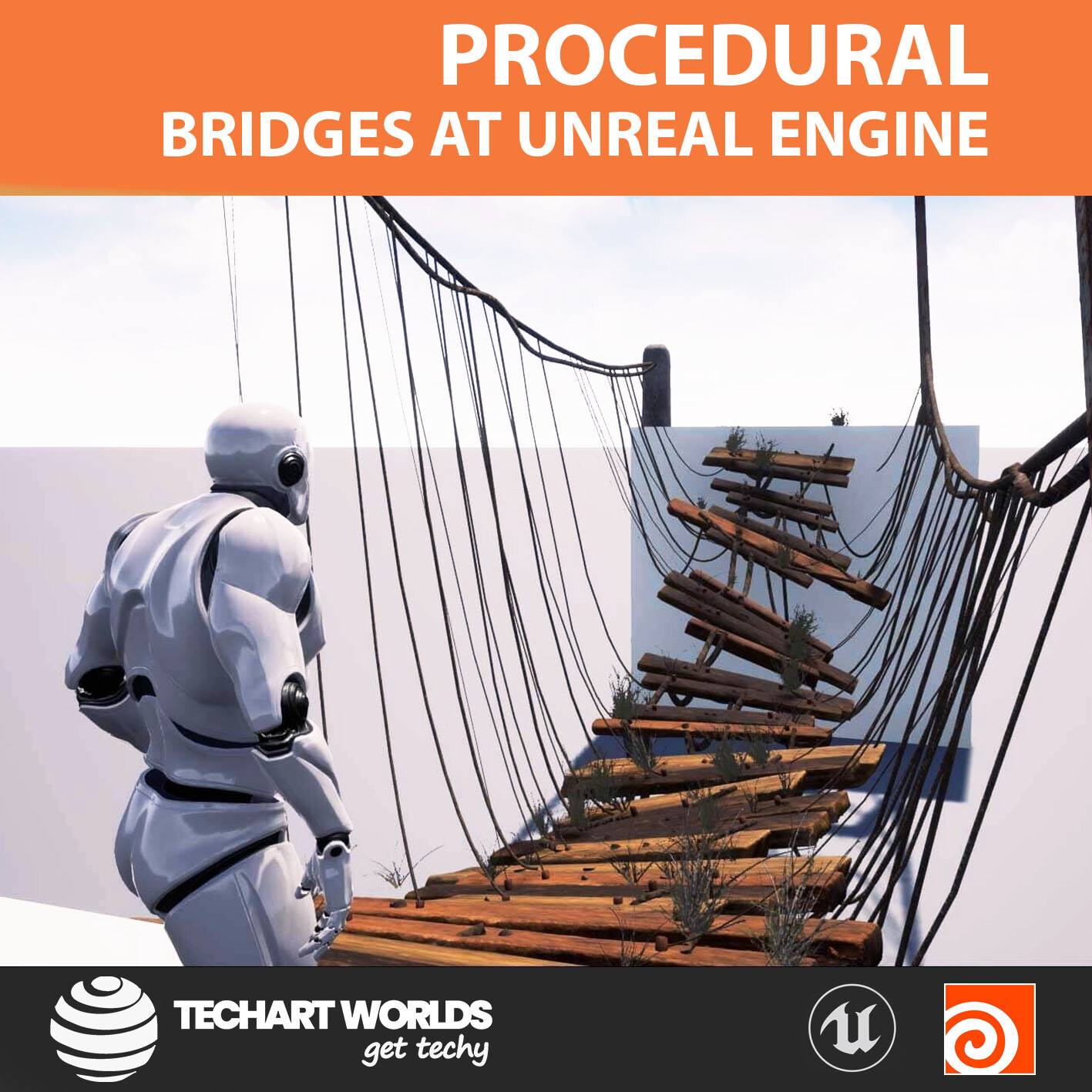 ArtStation - Procedural Bridge with Houdini and Unreal Engine 4 (UE4)