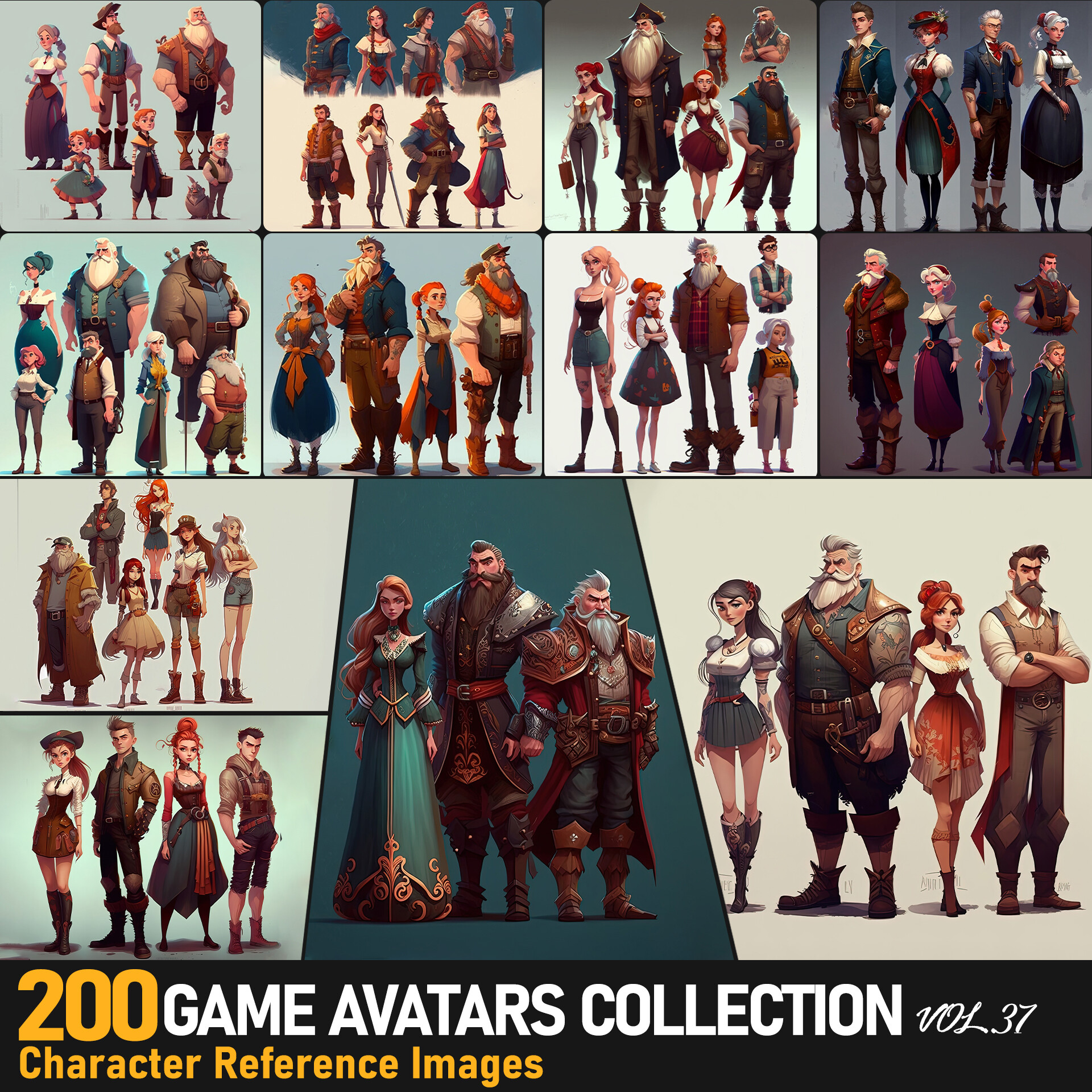 ArtStation - Game Avatars Collection VOL.37|4K Reference Images