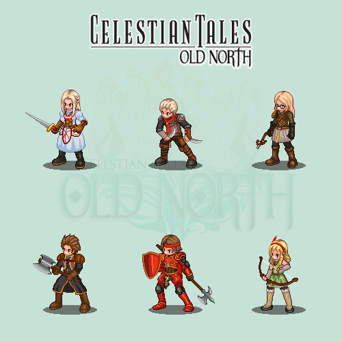 ArtStation - Celestian Tales : Old North Sprites (2014)