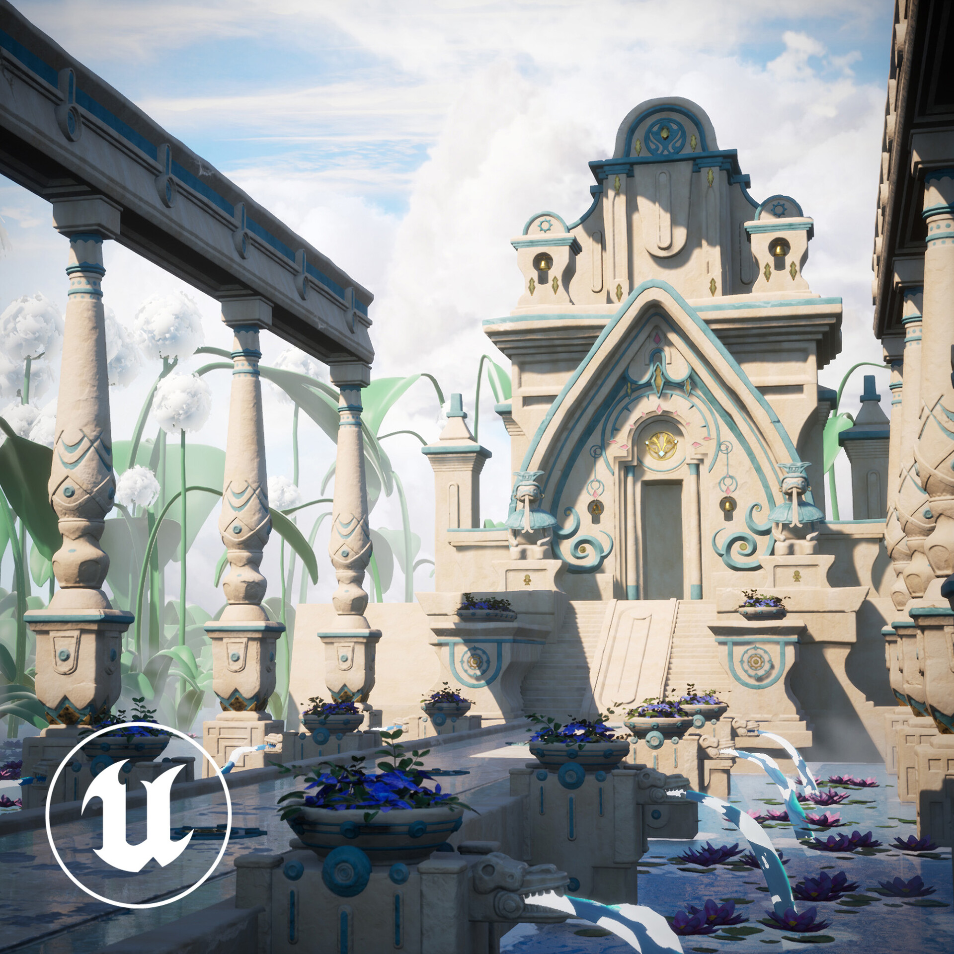 ArtStation - Stylized Temple