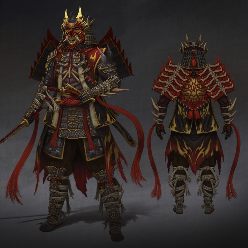 ArtStation - Samurai Class - Character Concept Design