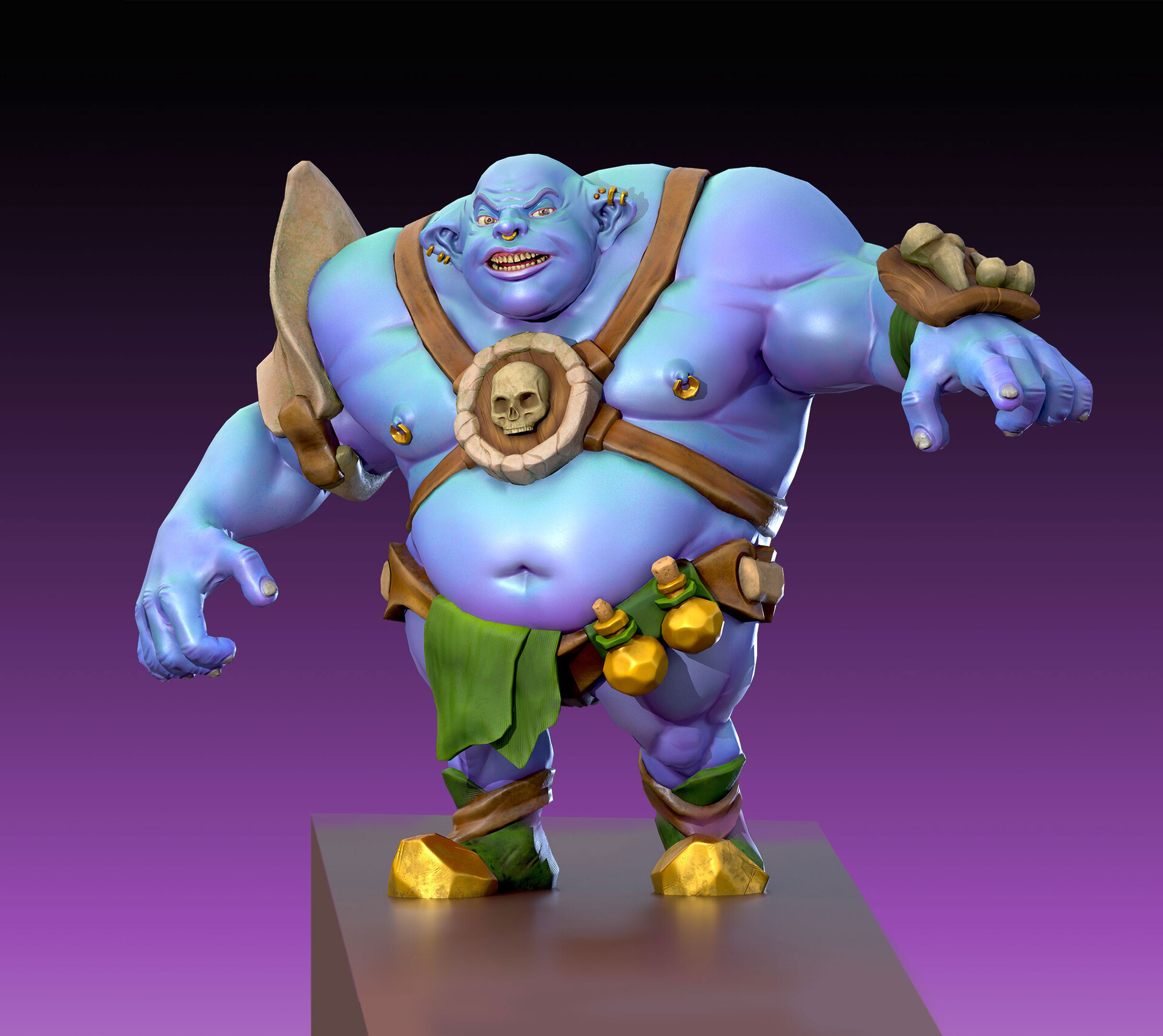 ArtStation - Game Ready Character - Forest Ogre