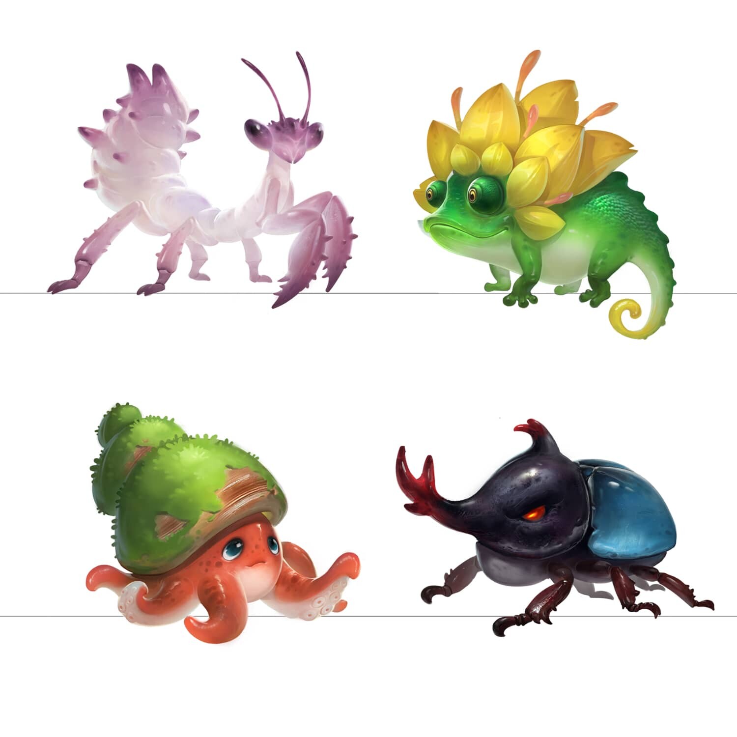 ArtStation - 一组小动物