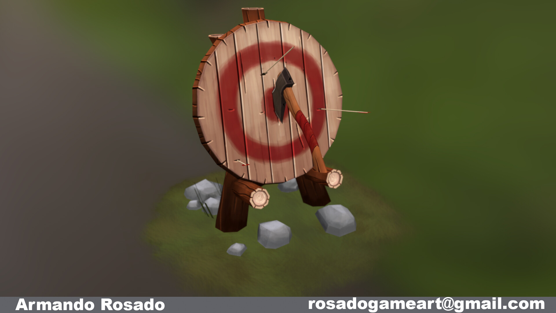 ArtStation - Stylized Archery Target