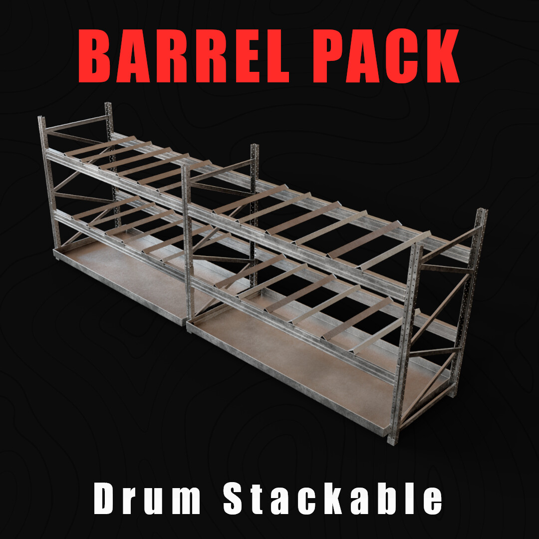 ArtStation - Barrel Pack - Drum Stackable
